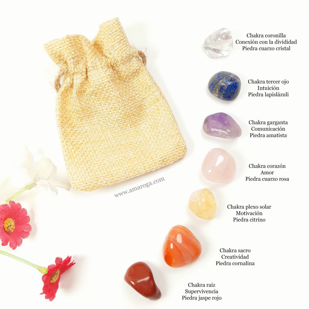 Kit piedras siete chakras • Amaroga