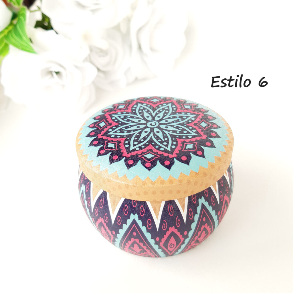 Velas con cuarzo y aroma recipiente con diseño • Amaroga